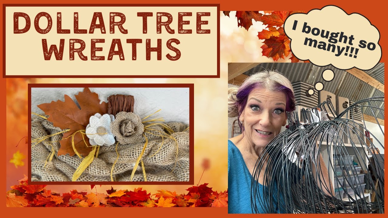 Dollar Tree Pumpkin Wreaths Farmhouse Fall Decor Fall DIY Wreaths dollar-tree-pumpkin-wreaths-farmhouse-fall-decor-fall-diy-wreaths