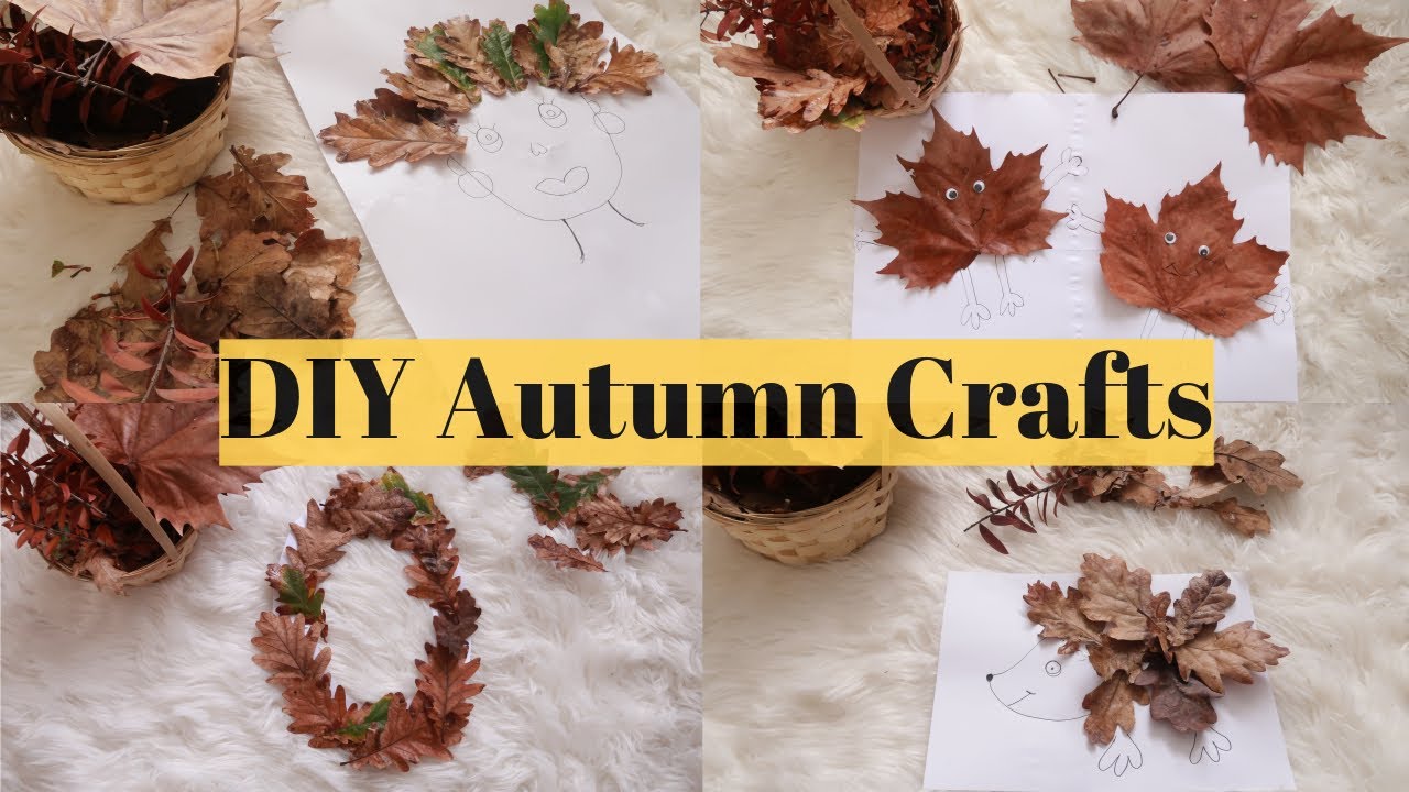 DIY Crafts with Autumn Leaves | Craft Ideas at home - YouTube