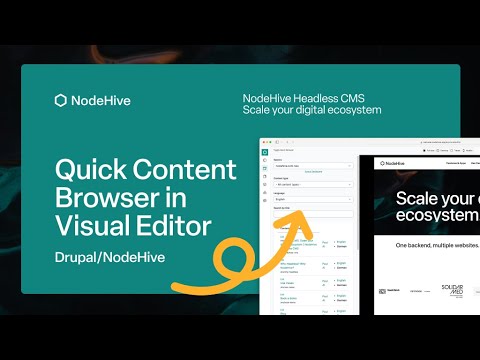 Drupal/NodeHive: Quick Content Browser in Visual Editor - YouTube