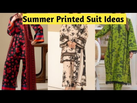 New trendy all over printed suit design | same print dress designs for ...