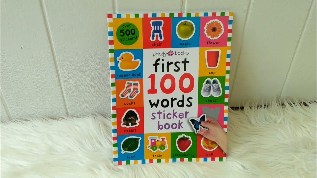 Priddy Books First 100 Words Sticker Book with over 500 stickers! - YouTube
