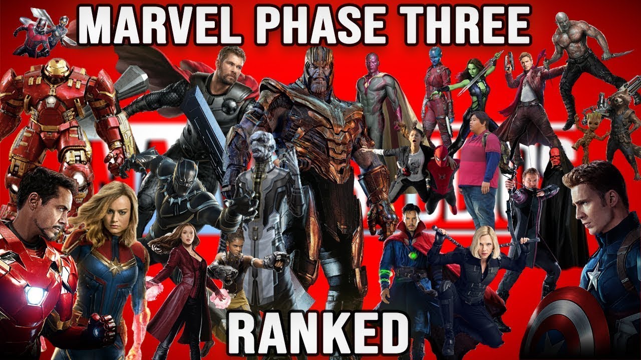 Marvel Phase Three Films Ranked - YouTube