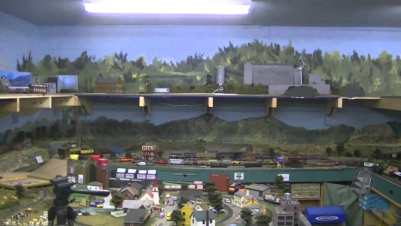 Building the upper level on my model railroad part 7 - YouTube