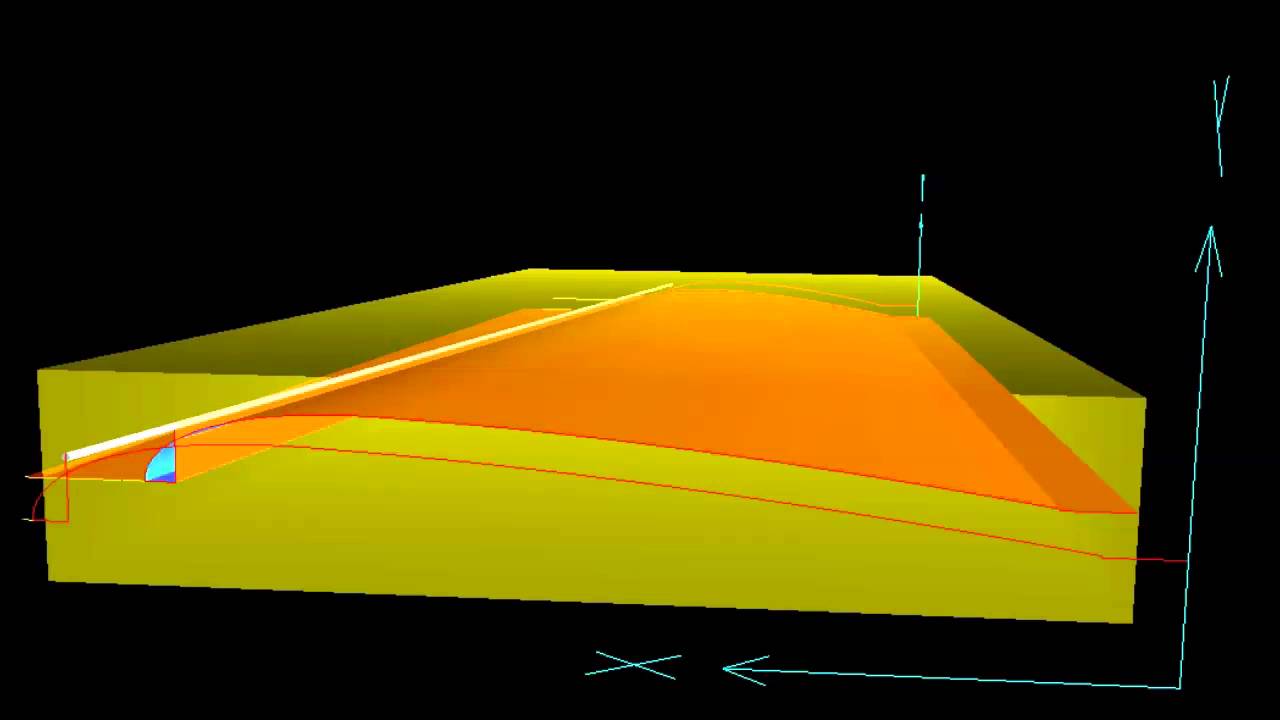 DevWing Foam cut simulation - YouTube