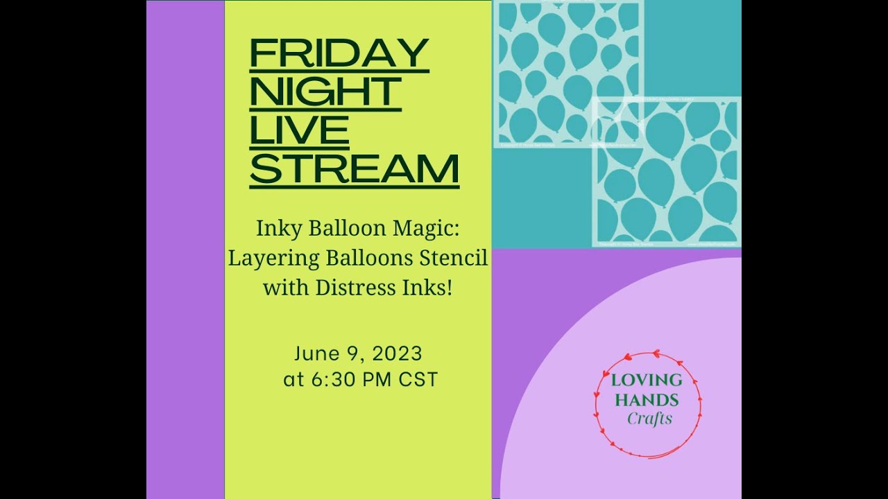 Inky Balloon Magic: Layering Balloons Stencil with Distress Inks! - YouTube