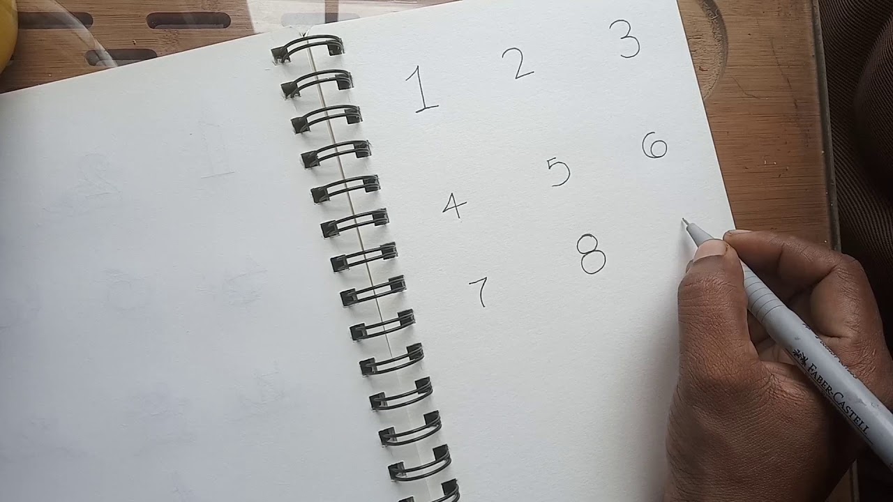 How to draw from numbers 1 to 10. - YouTube