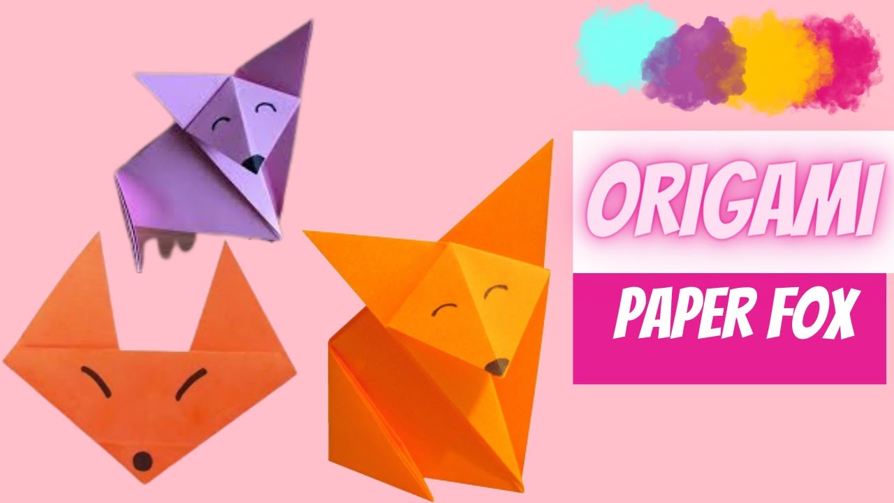 How To Make Paper Fox / Origami Paper Fox / Crafting Tutorials - YouTube