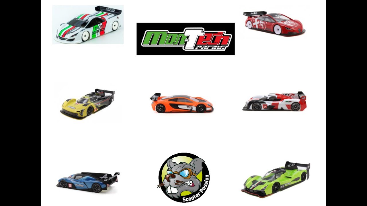 Nouvelles carrosseries 1/10 Montech Racing pour votre voiture 1/10 rc ...