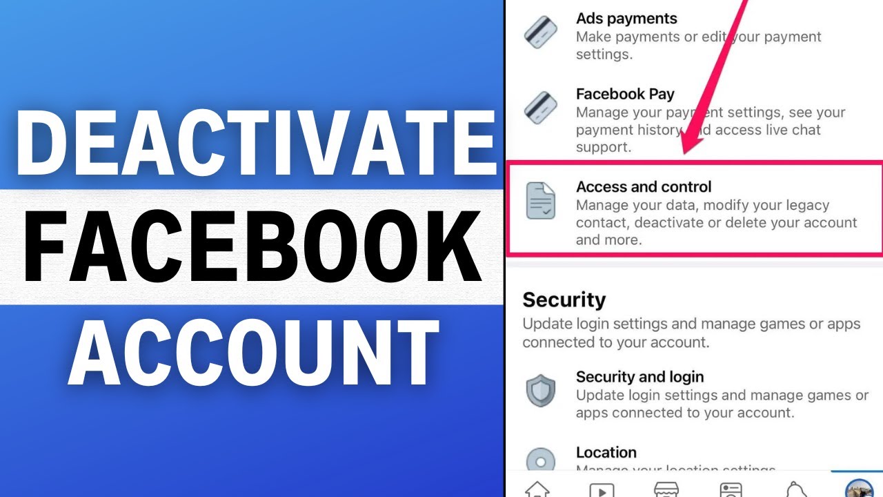 HOW TO DEACTIVATE AND DELETE FACEBOOK ACCOUNT 2024 - YouTube
