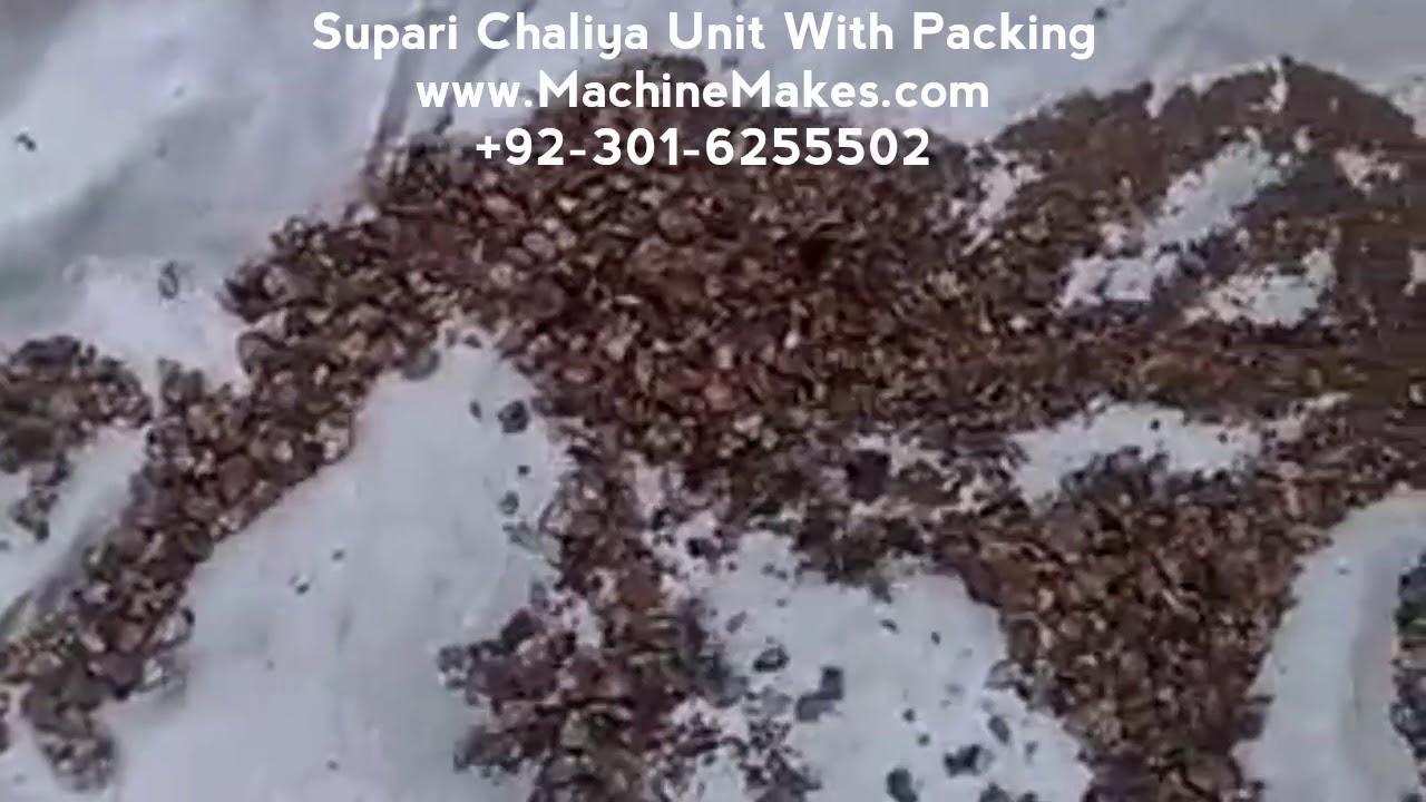 Supari Bombay Raseeli Chaliya Soonf Making Machine With Packing Line ...