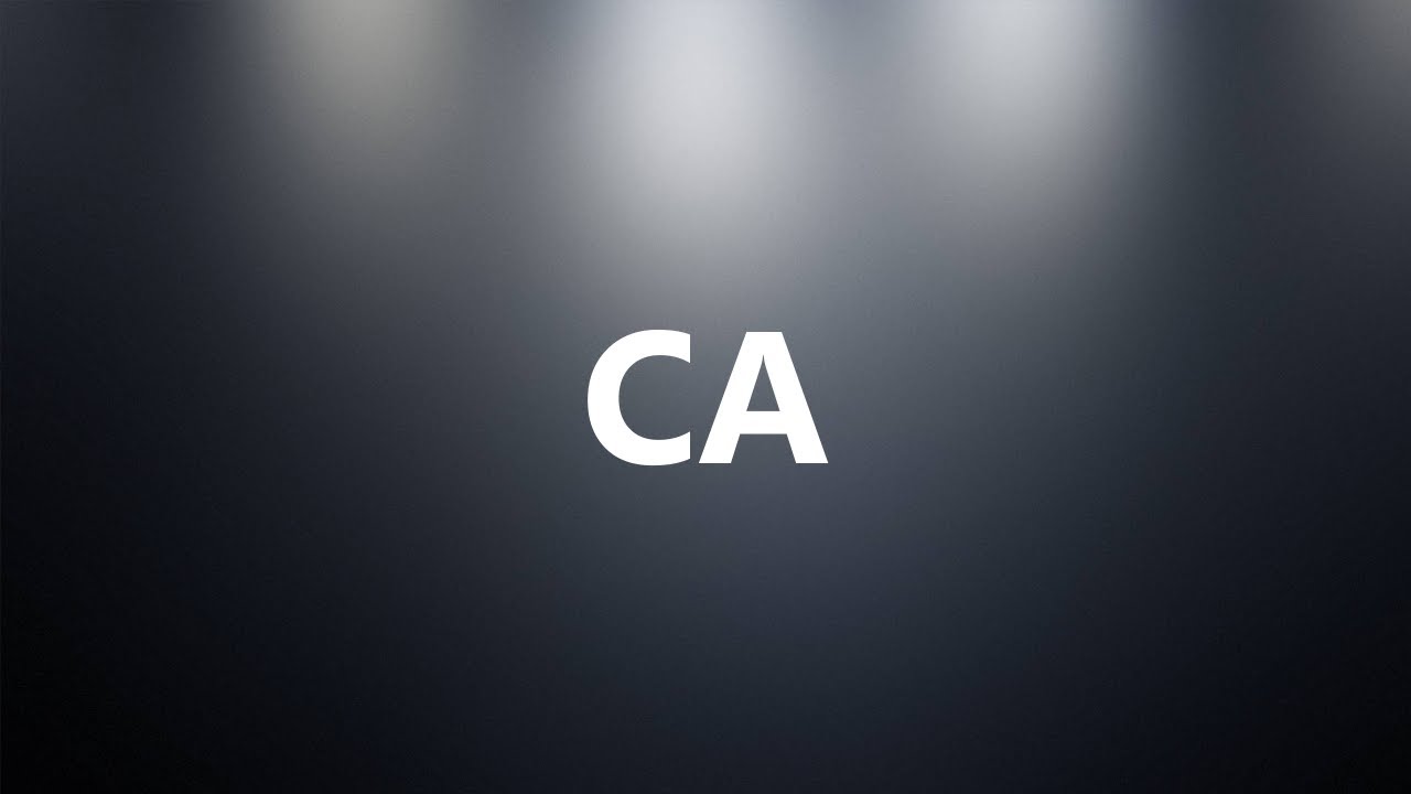 CA - Medical Definition and Pronunciation - YouTube