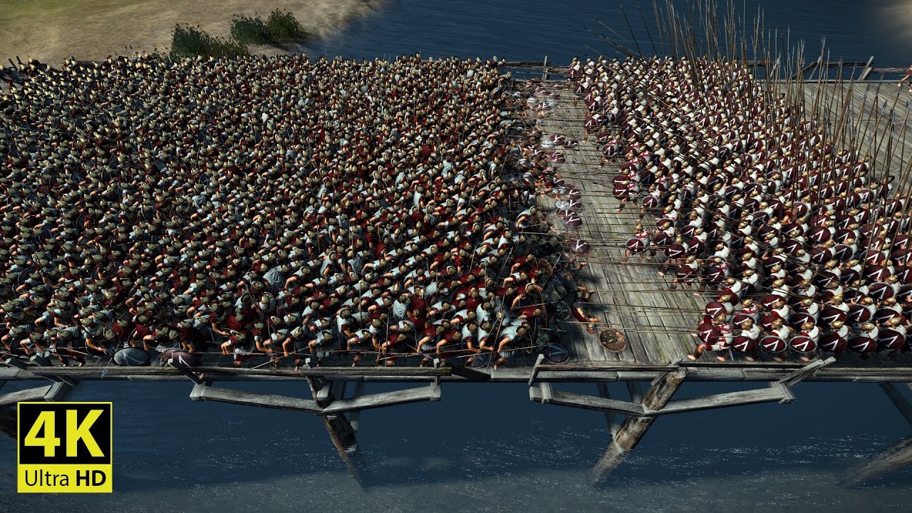 300 SPARTAN PIKEMEN vs 3000 ROYAL SPARTANS - Total War: ROME 2 (4K ...