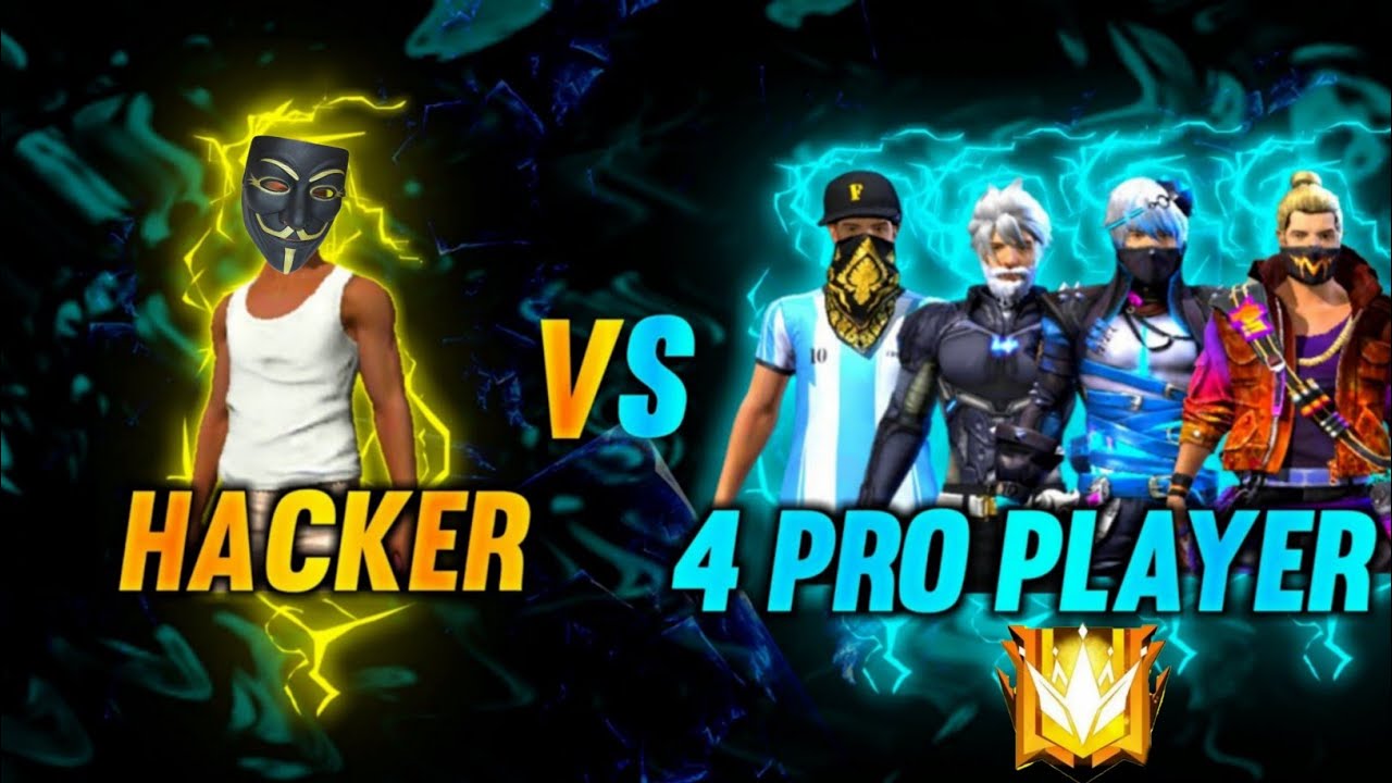 HACKER VS 4 PRO PLAYER💥!! HACKER CHALLENGE TO PRO PLAYER !! GARENA FREE ...