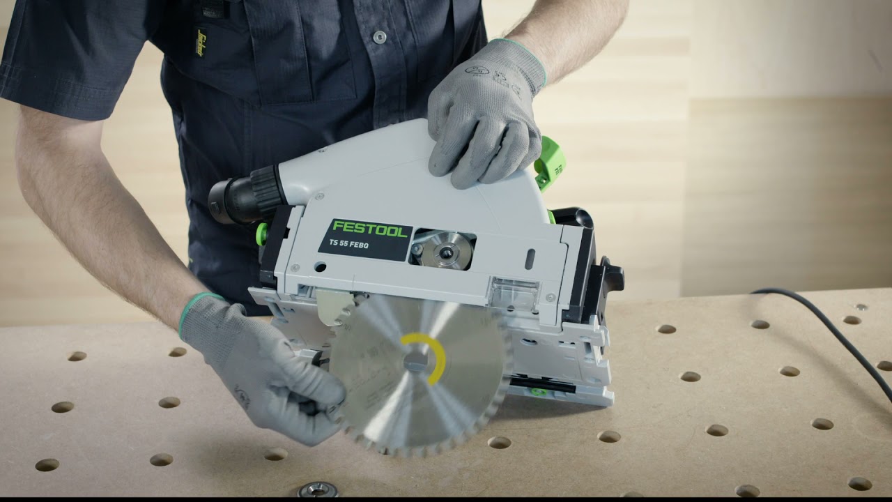 Festool Quick Guide - TS 55 F - Changer la lame - YouTube