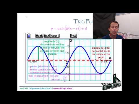 Math 30-1 - Lesson 3.5 - graphs of trig functions part 1 - YouTube
