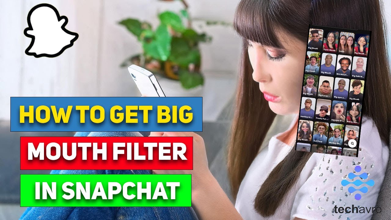 How to get big mouth filter in snapchat - YouTube