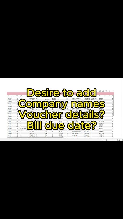 Augment Alledgerbills Tally xml extract #short #shorts - YouTube