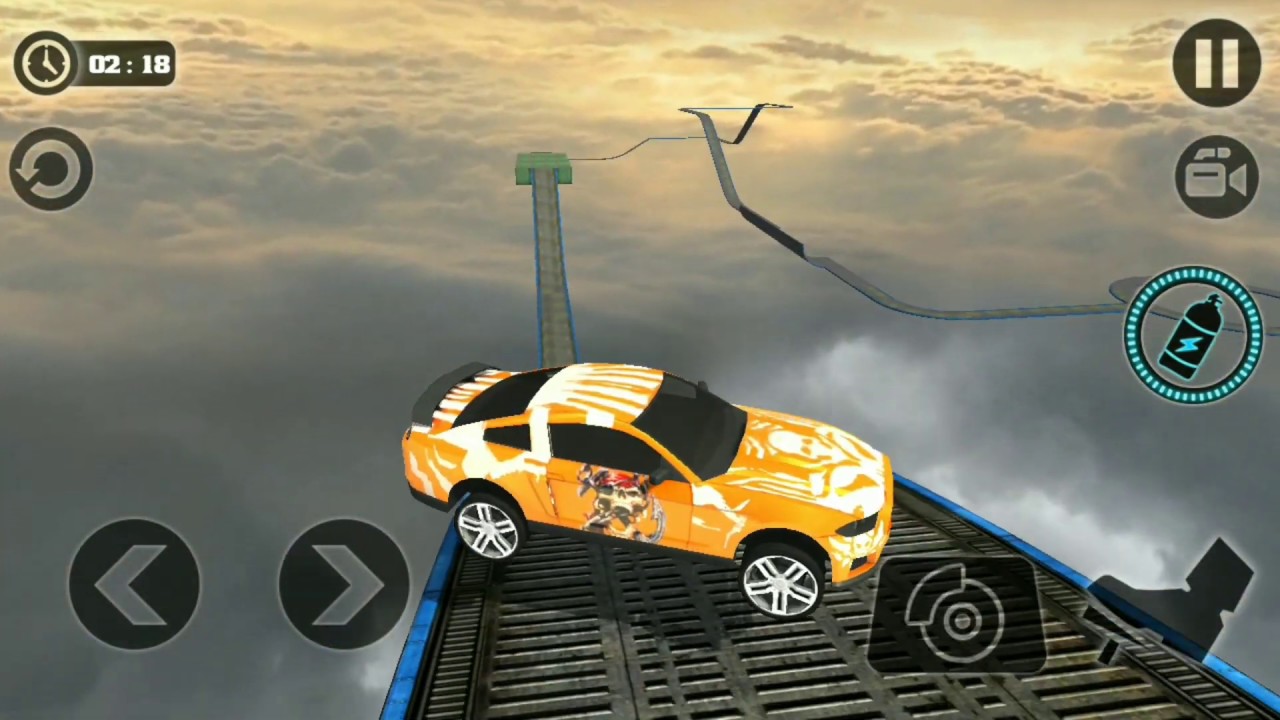 Mega Ramp Car jumping Driving || Impossible track car driving - YouTube