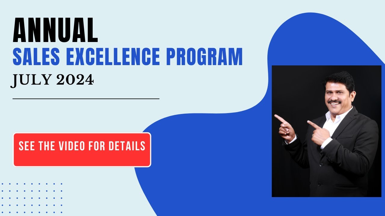 Annual Sales Excellence Program - July 2024 - YouTube