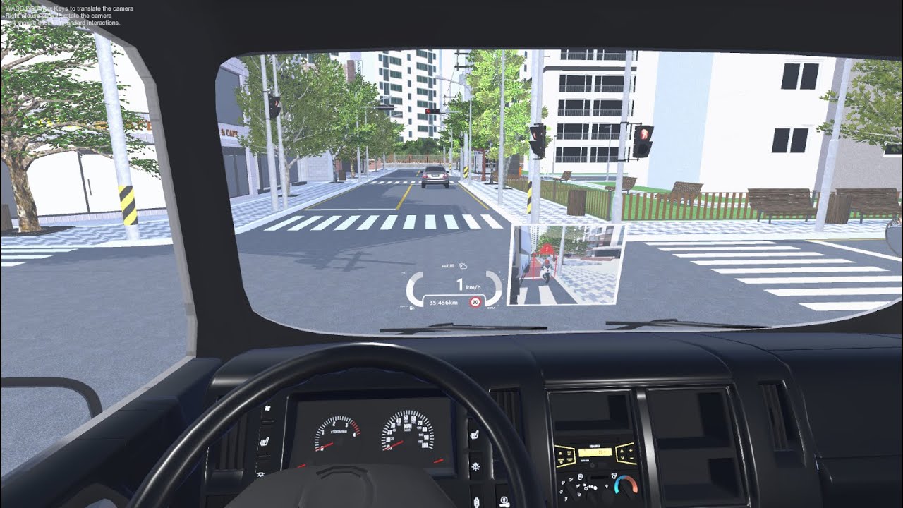 트럭 HUD VR 시뮬레이션 - YouTube