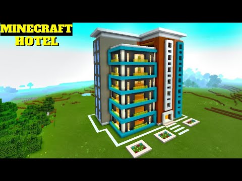 Minecraft: How To Build A Hotel In Minecraft | How To Build A Modern ...