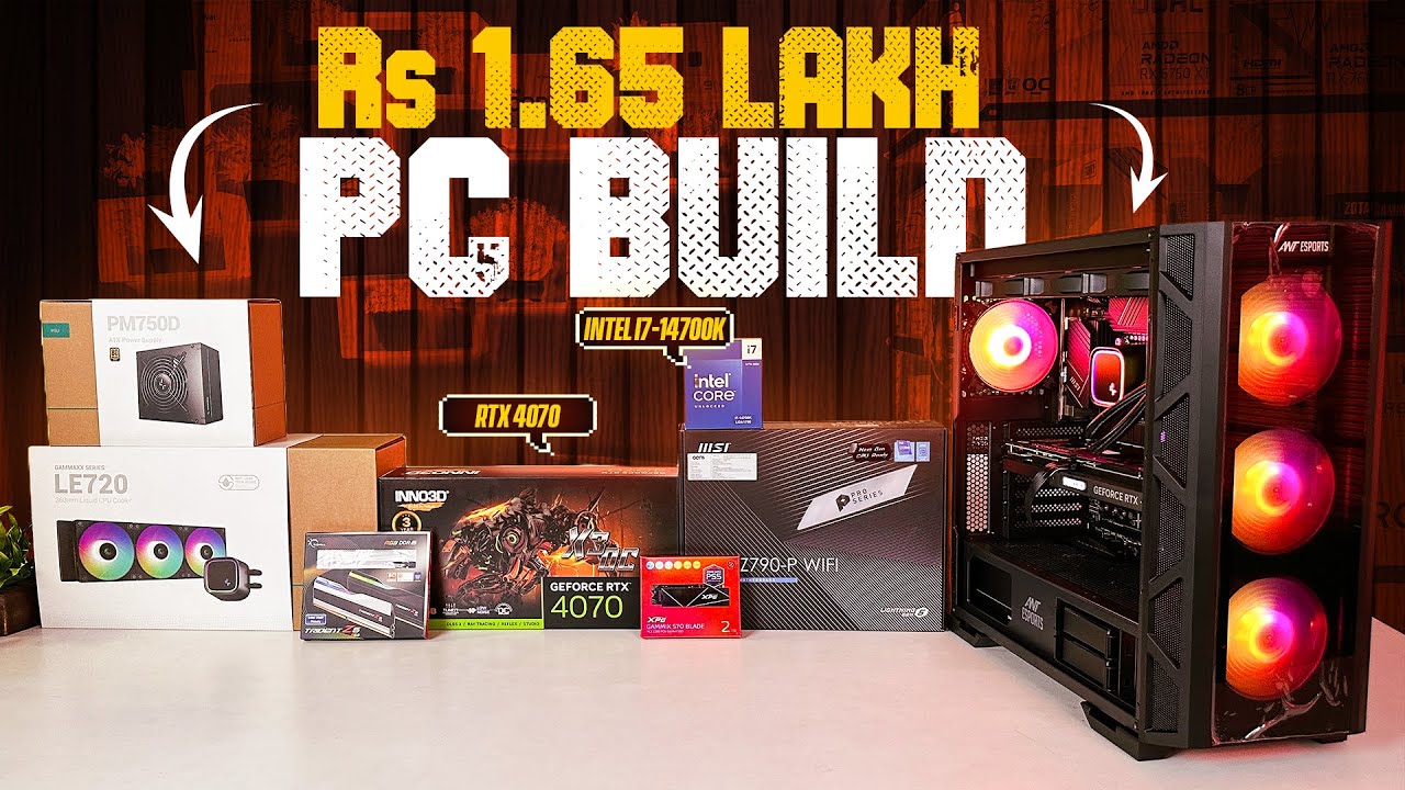 *Intel 14th Gen* Rs 1.65 Lakh Gaming & Streaming PC Build 2023 | Intel ...