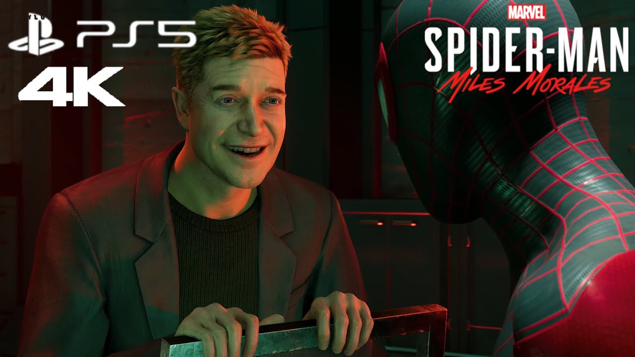 Spider-Man: Miles Morales - Roxxon Captures Miles 4K PS5 - YouTube