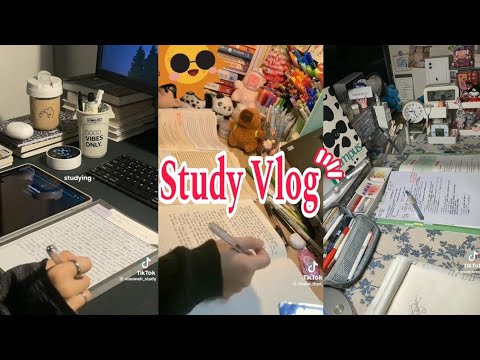 [Tiktok🌻] #29 Những Vlog Study with me cực chill 📚 ️🎧 #vlog #study #video #tiktok #trending ...