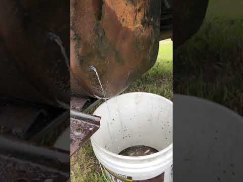 Diesel gas tank leak - YouTube