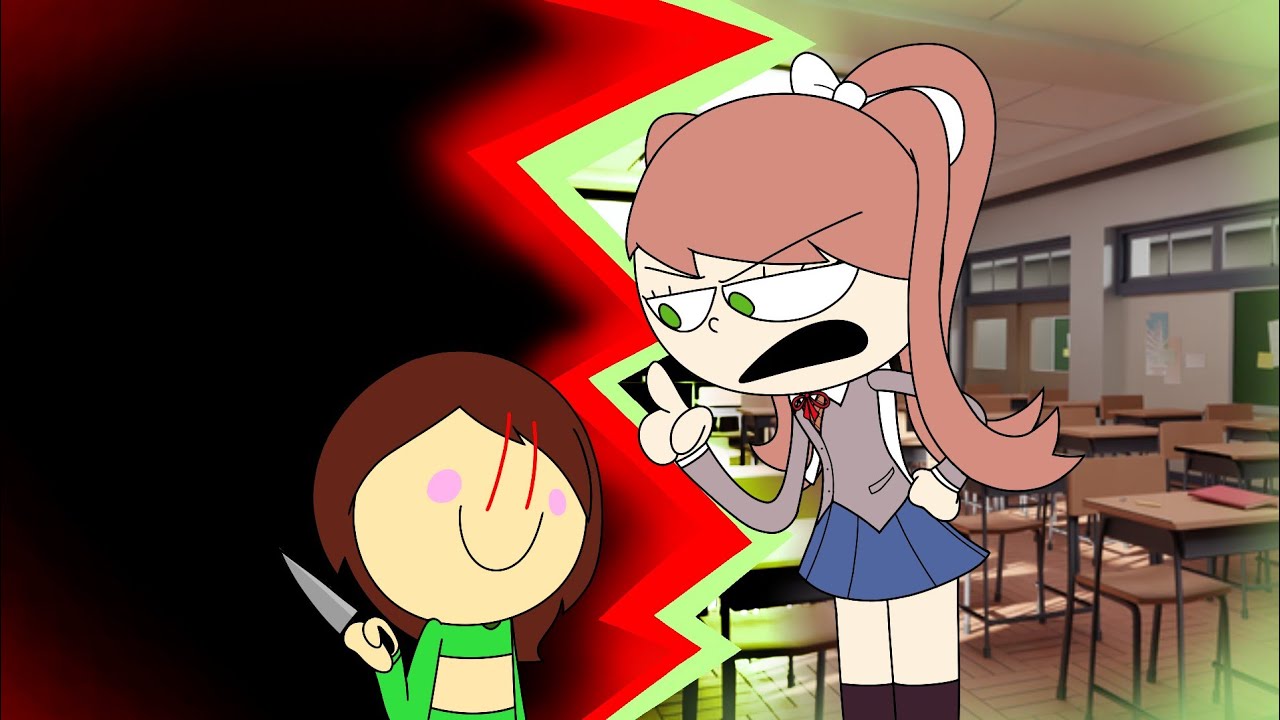Unlikely Rivals | Monika VS Chara | FNF Cover - YouTube