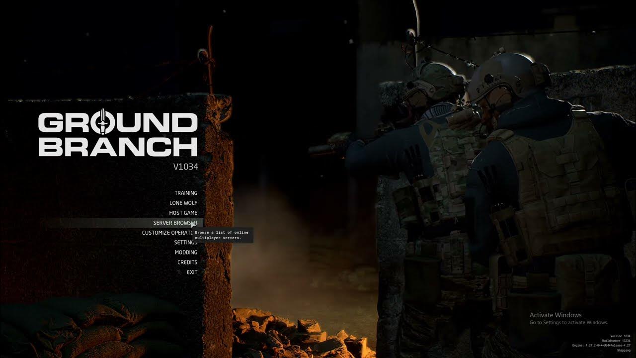 Tutorials How To Play GROUND BRANCH Multiplayer Online Fix Game version: Build 04092024 Gameplay ...