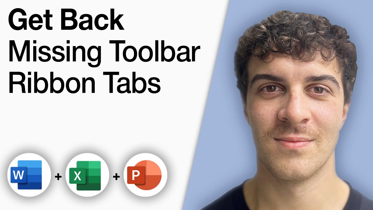 How To Get Back Missing Toolbar Ribbon Tabs of Word, Excel, Powerpoint ...
