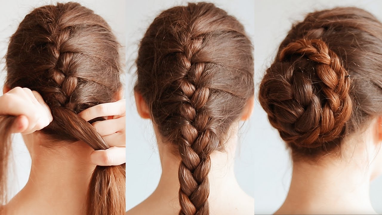How to make French Braid at home in 2 minutes for Beginners | Easy ...