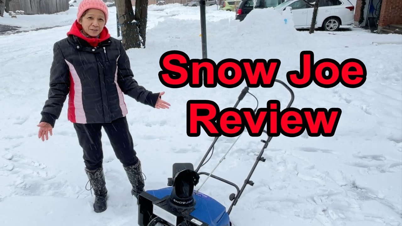 Snow Joe snow blower review - YouTube