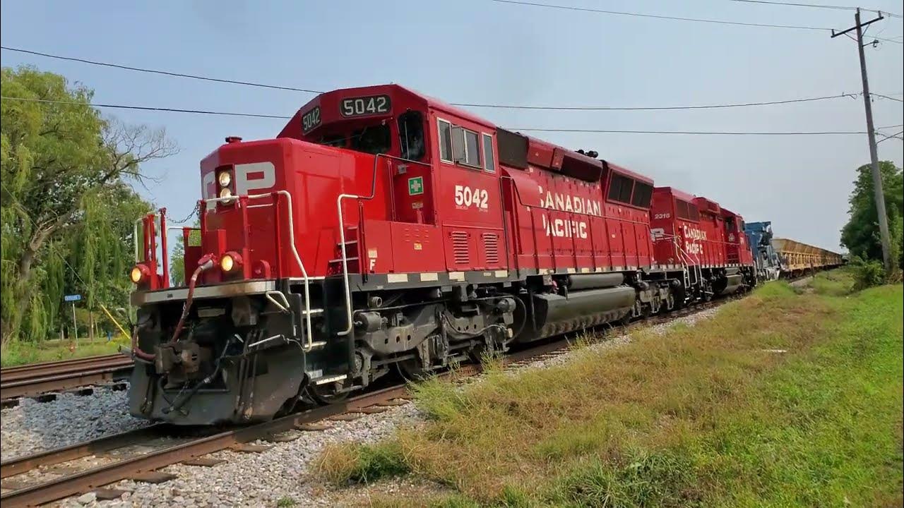 9/11/2021 CP 5042, CP 2316 Ballast Train CP WB Watertown,WI - YouTube