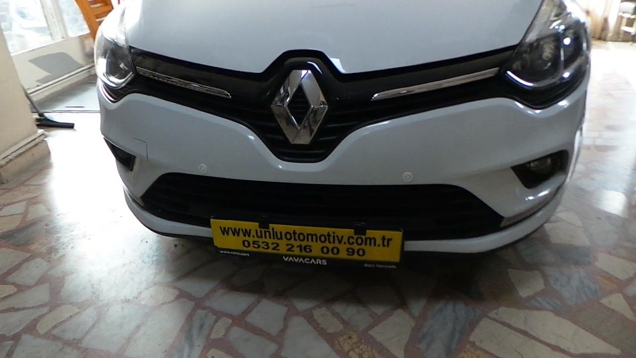 Renault Clio Park sensörü montajı uygulaması ön ve arka tampona sesli ...