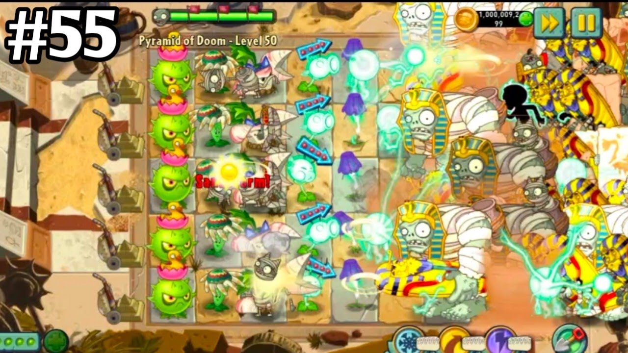 Part 55 | Powerful Plants vs Powerful Zombies | Pyramid of Doom Endless ...