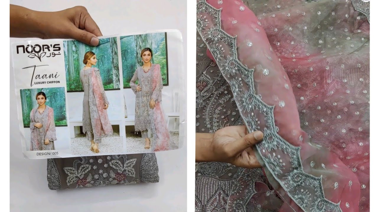 Noors Taani || Pakistani Luxury Chiffon || With Organza Dupatta || New ...