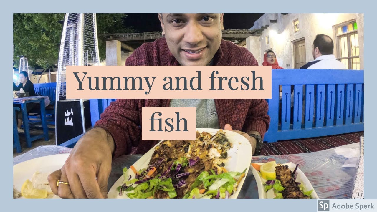 Yummy and fresh barbecue fish in Qatar - YouTube