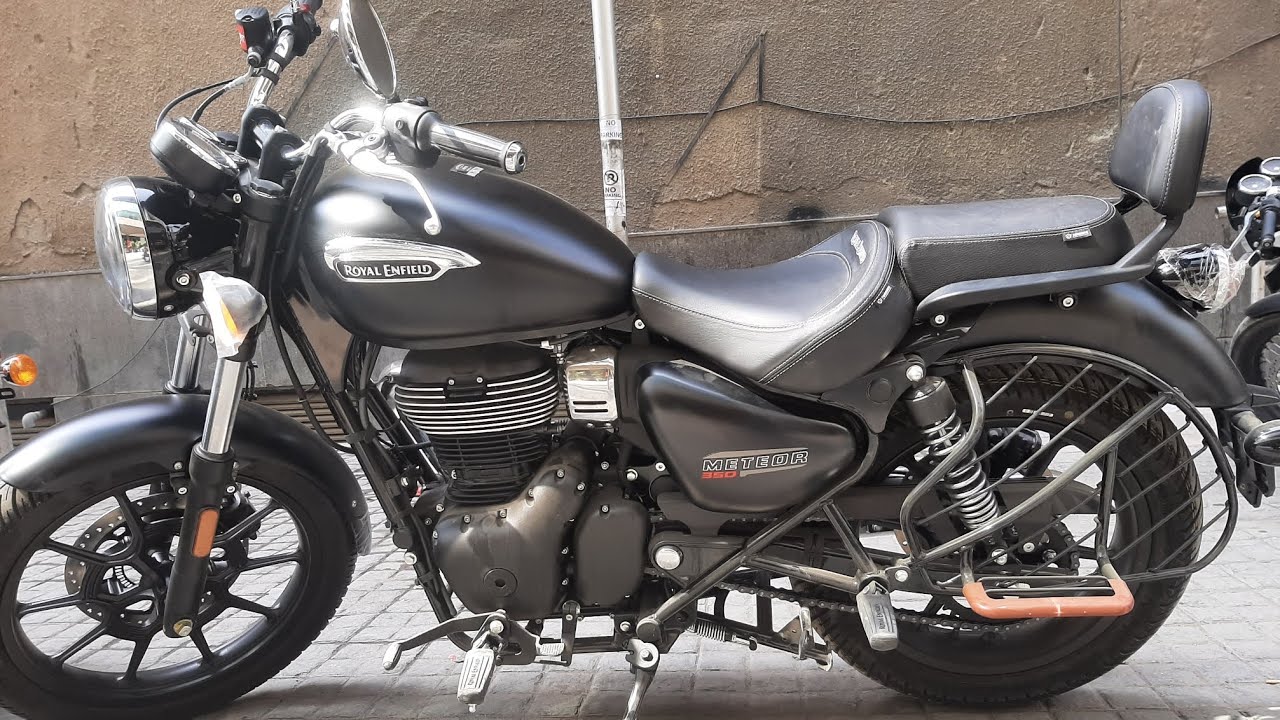 royal Enfield meteor350 black | meteor 350 | Meteor 350 reviews ...