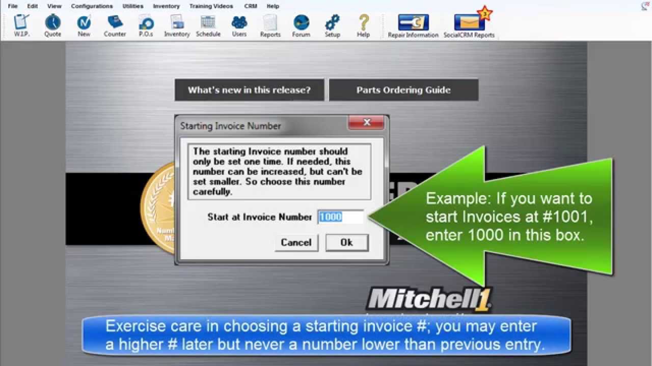 Manager SE - Set Starting Invoice - YouTube
