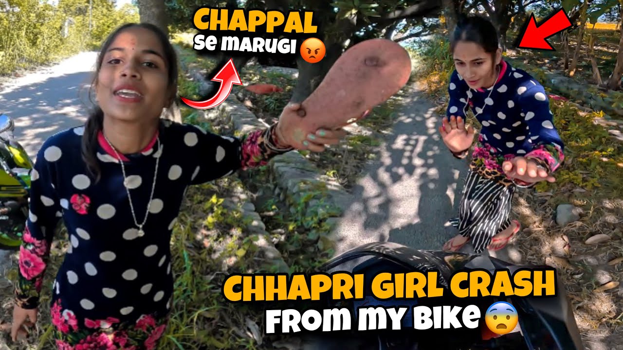 Chhapri girl crash from my bike😨|| And she start fight with me🤬|| best ...