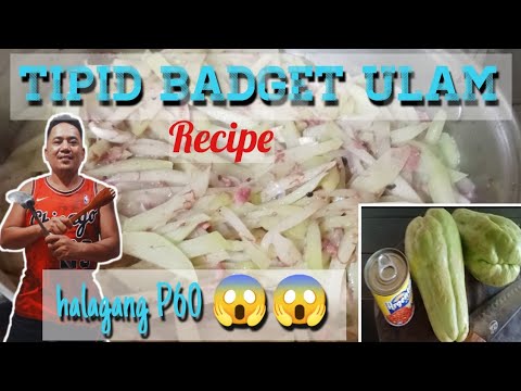 P60 TIPID ULAM RECIPE/TIPID BADGET ULAM - YouTube