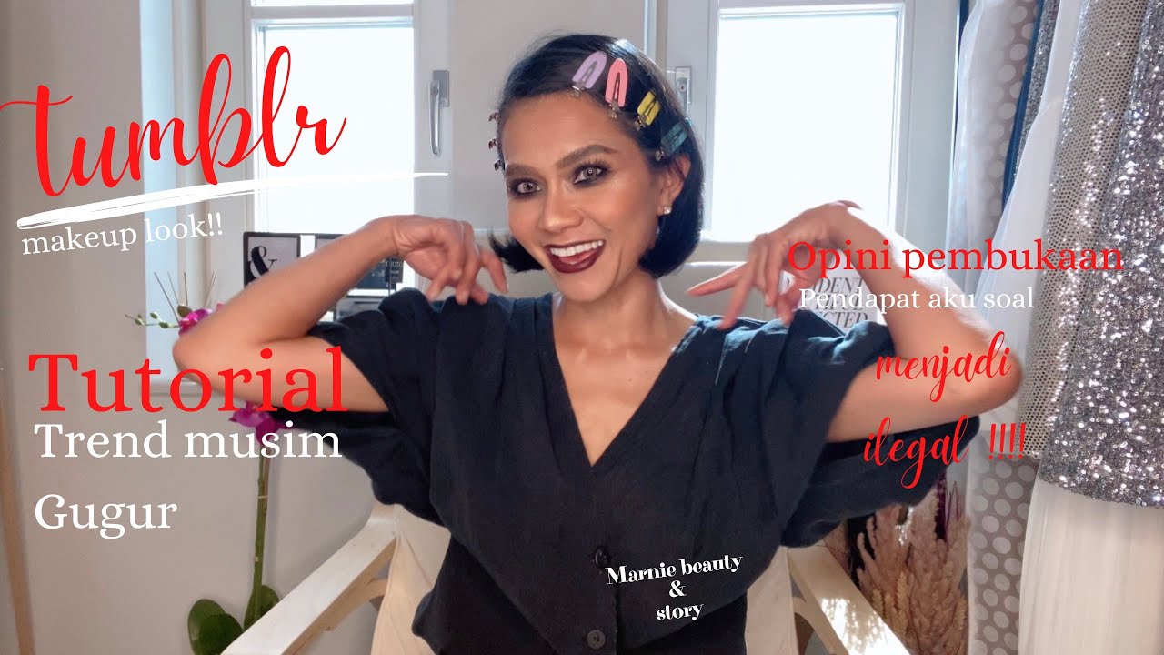 Tumblr makeup look || tutorial trend makeup musim gugur 2022 || mendadak jadi cewe mamba - YouTube