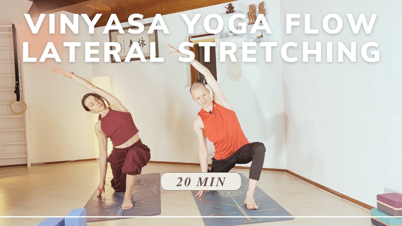 Vinyasa yoga flow - 20 min Lateral Stretching flow - YouTube