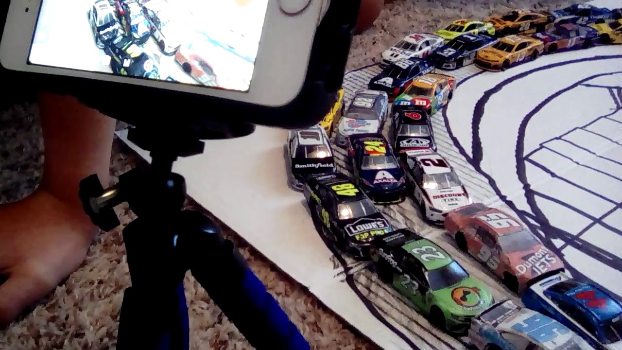 NASCAR stop motion track - YouTube