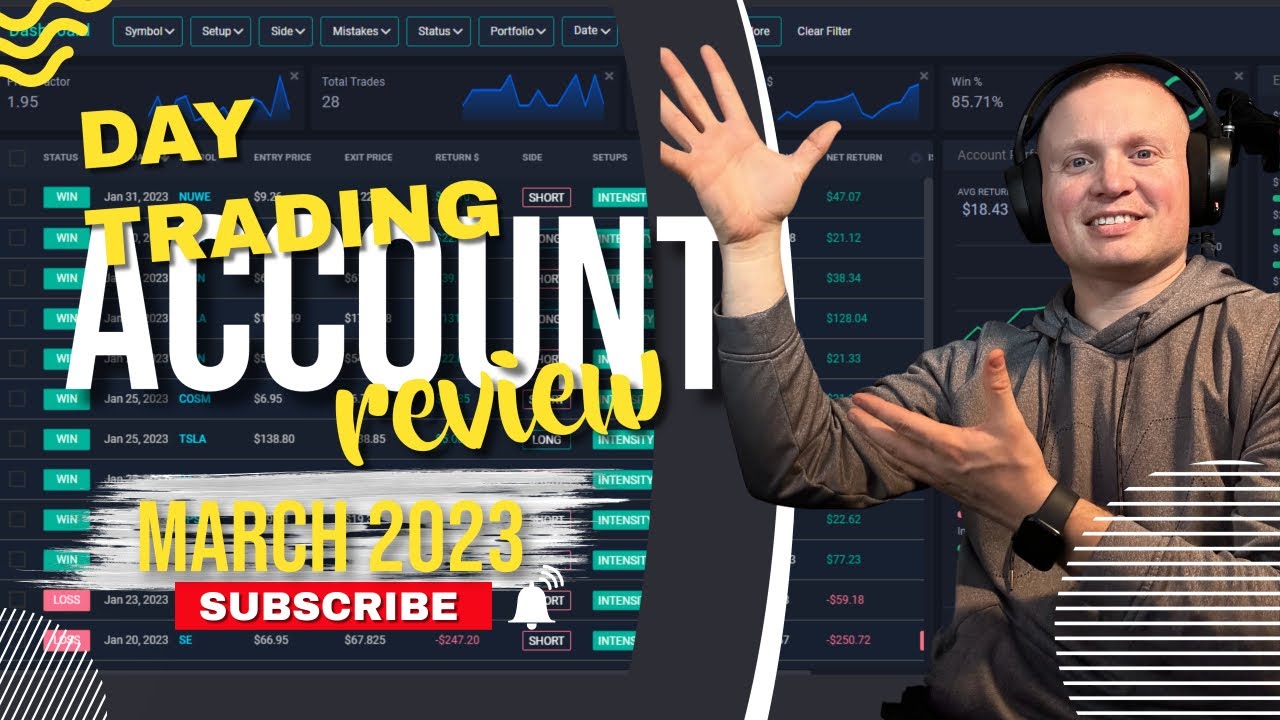 March Day Trading Account Review #daytrade #stocks - YouTube