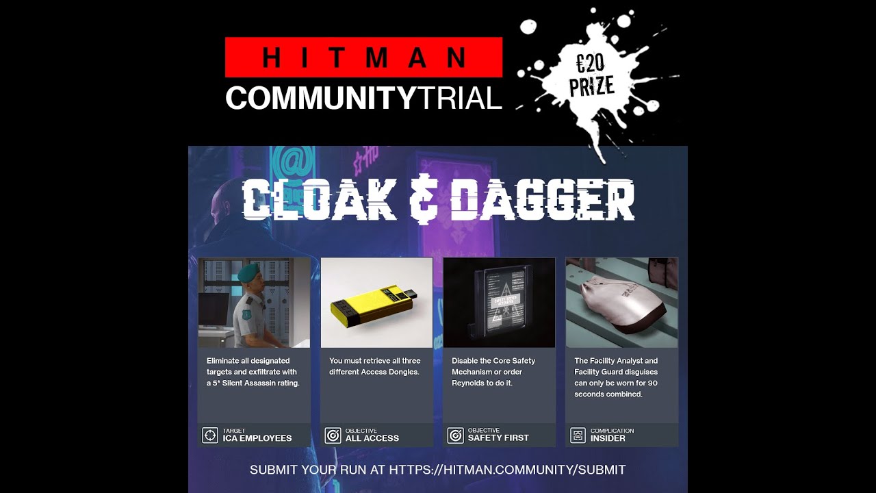 Hitman Community "Cloak & Dagger" Community Trial 1:35 SA - YouTube