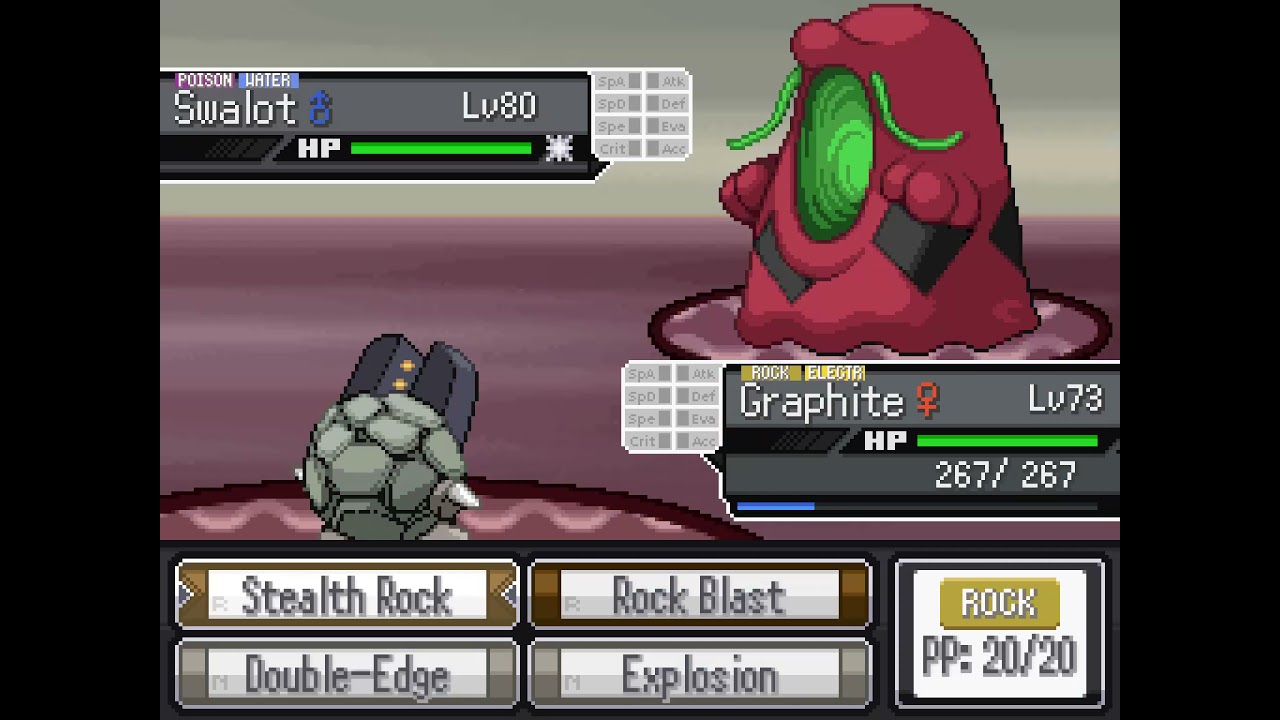 Pokemon Reborn E18 Mono Rock Vs Pulse Swalot - YouTube