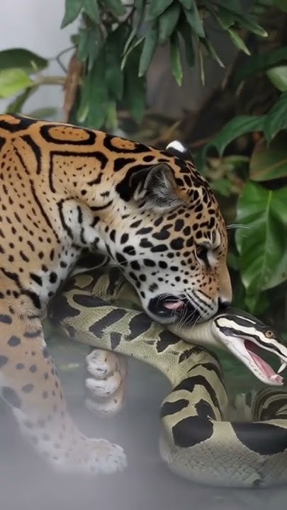Jaguar vs Python: Epic Wildlife Battle in the Jungle! 🐆 !# ...
